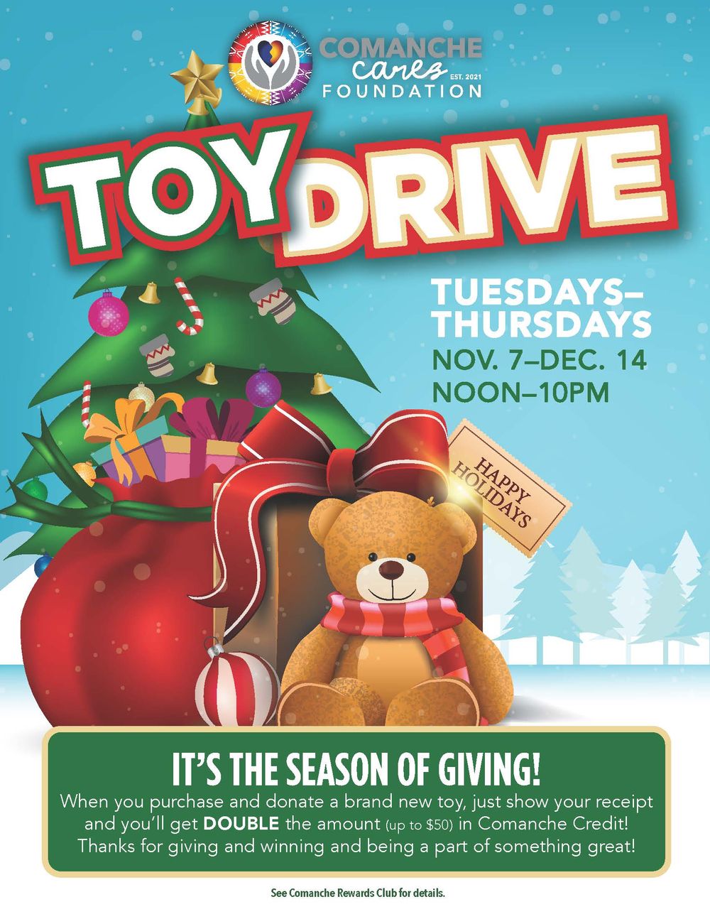 Comanche Cares' Annual Toy Drive Returns for Third Consecutive Year