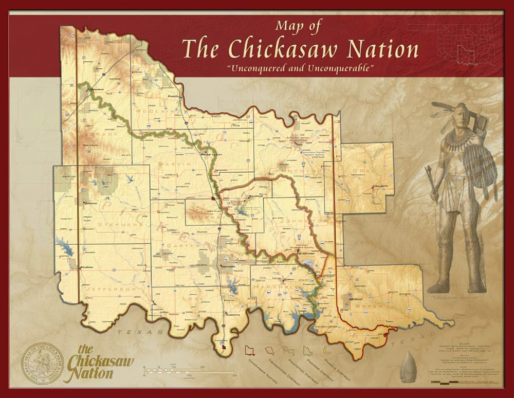 Bryan and Johnston counties reflect a rich Chickasaw history